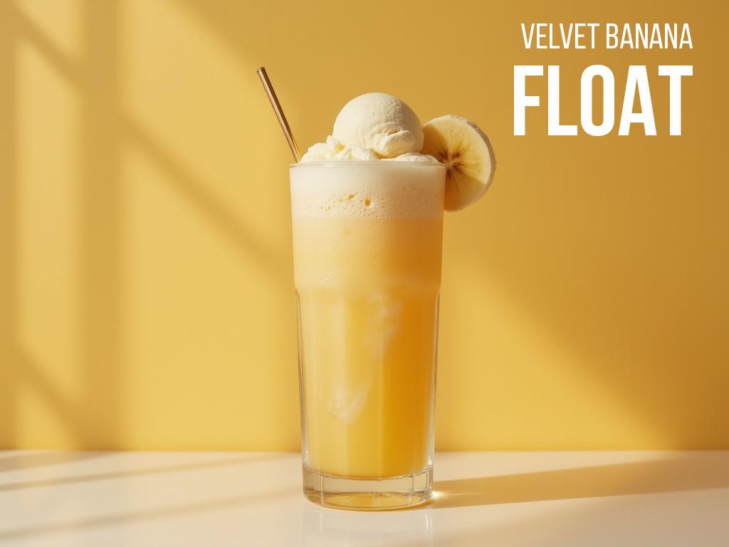 Banana Soda Mocktail: Velvet Banana Float